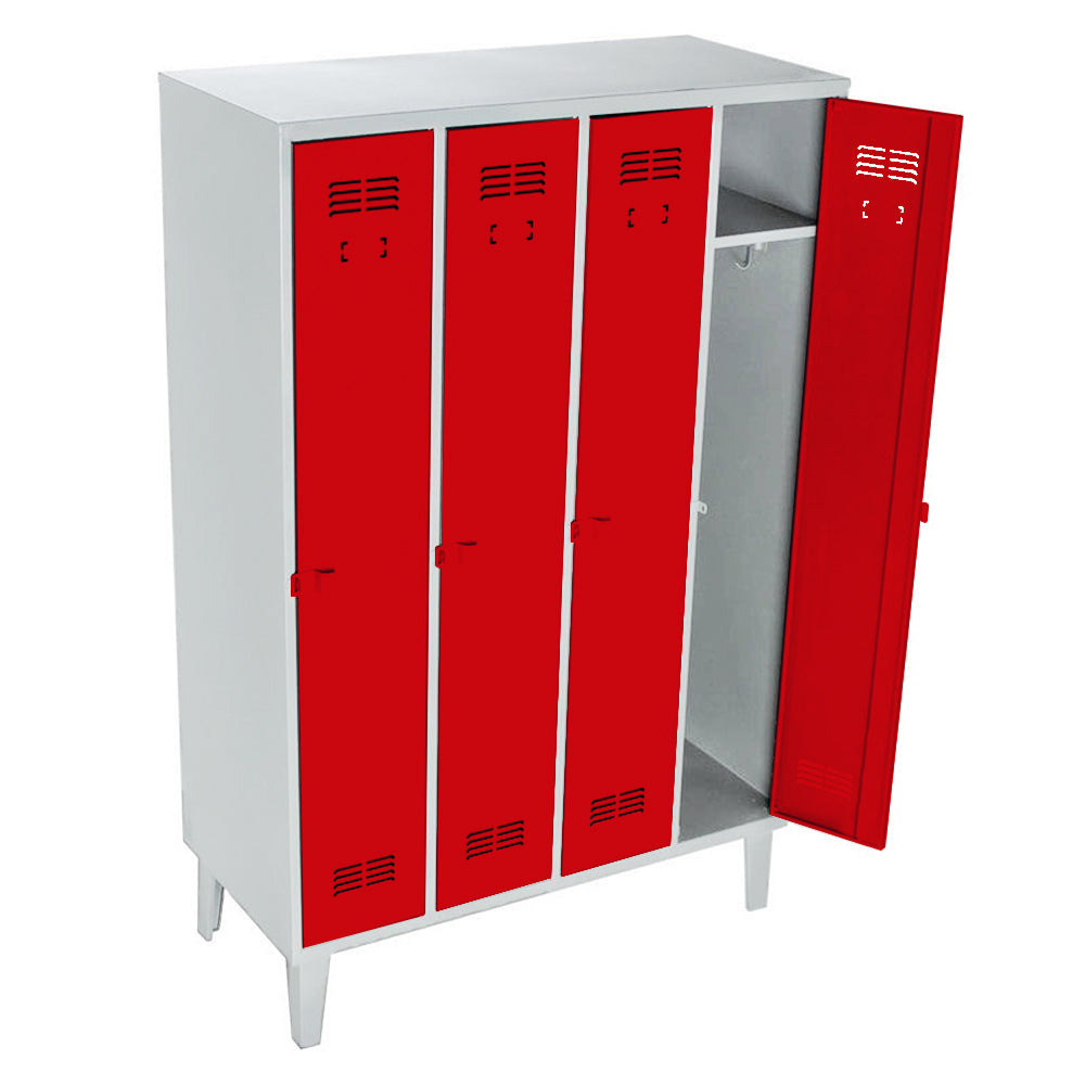 Lockers Alta Resistencia 4 cuerpos 4 puertas - Movilockers