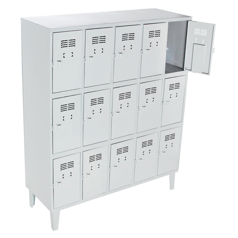 Lockers Alta Resistencia 5 cuerpos 15 puertas - Movilockers